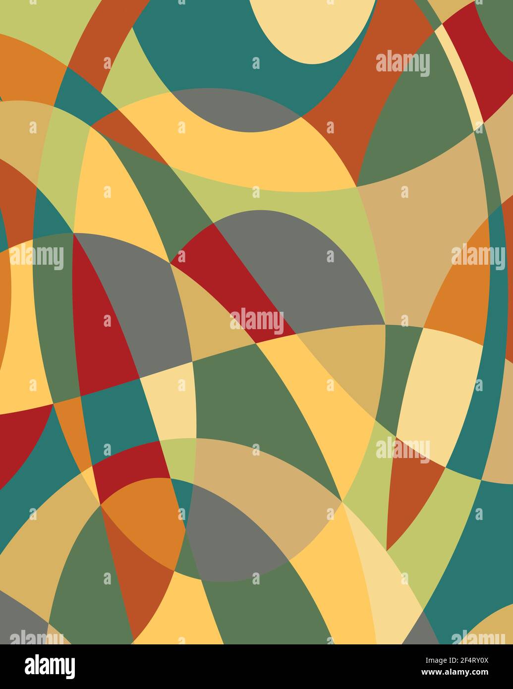 Modern Abstract Painting Wall Art Vector Illustration Stock Vector ...