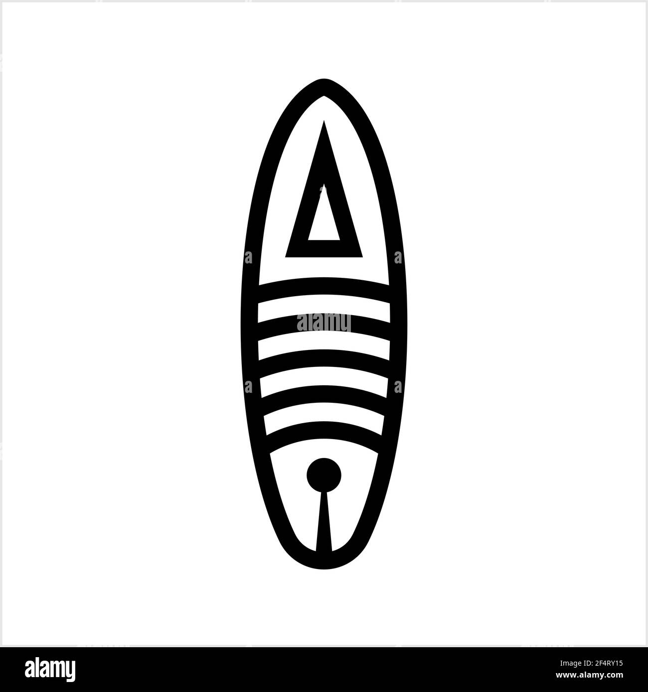 Surfboard Icon, Surf Board Icon, Water Sport Icon Vector Art Illustration Stock Vector Image ...