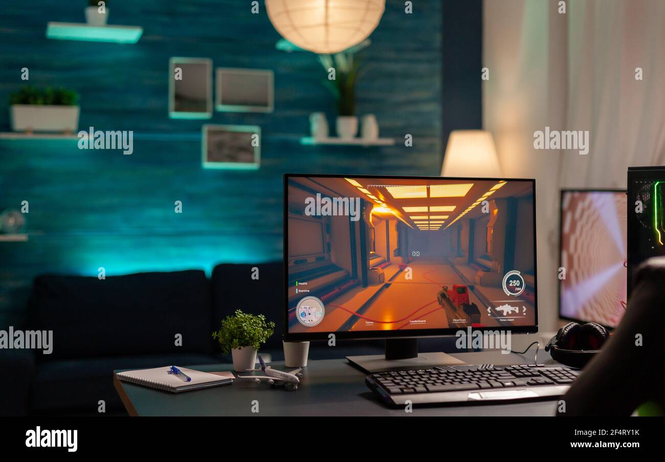 Empty gaming studio rgb led hi-res stock photography and images - Alamy