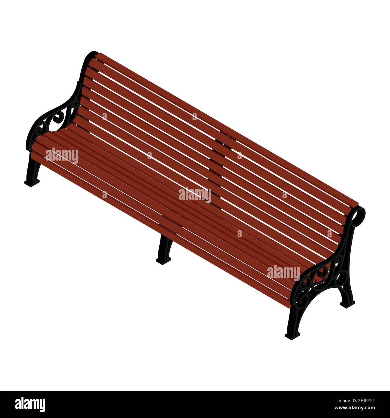 Ornate black metal bench Cut Out Stock Images & Pictures - Alamy