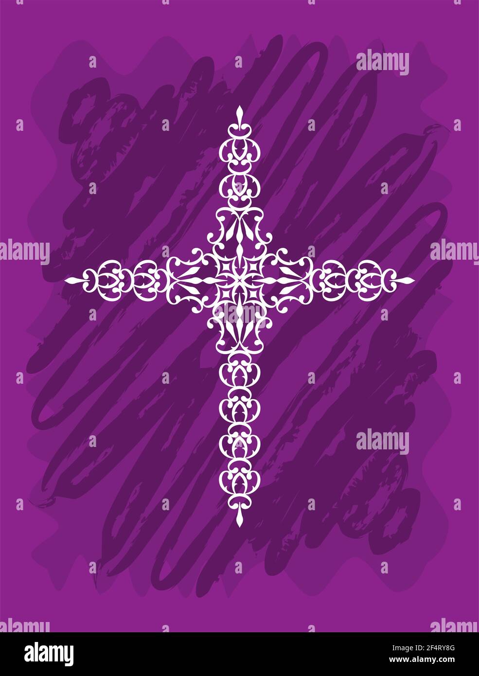 Christian Cross Design Vector Art Illustration Stock Vector Image & Art ...