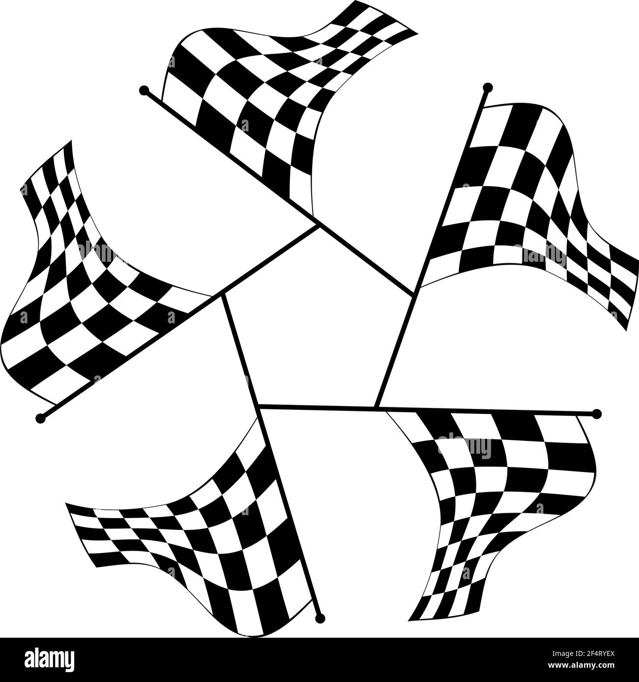 Race Flag Various Designs, Vinyl Ready Vector Illustration Stock Vector ...