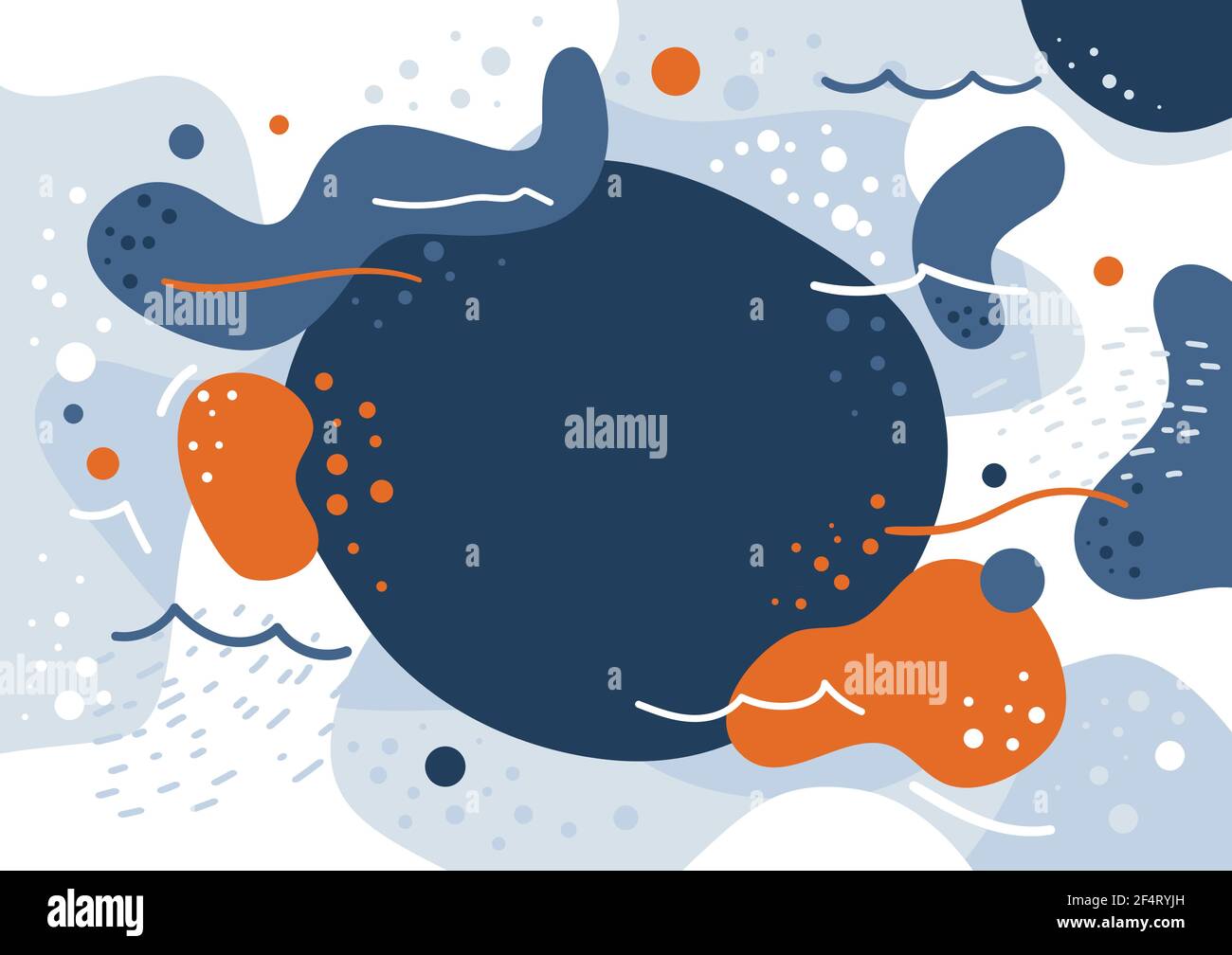 Color splash abstract cartoon background or children playground banner ...