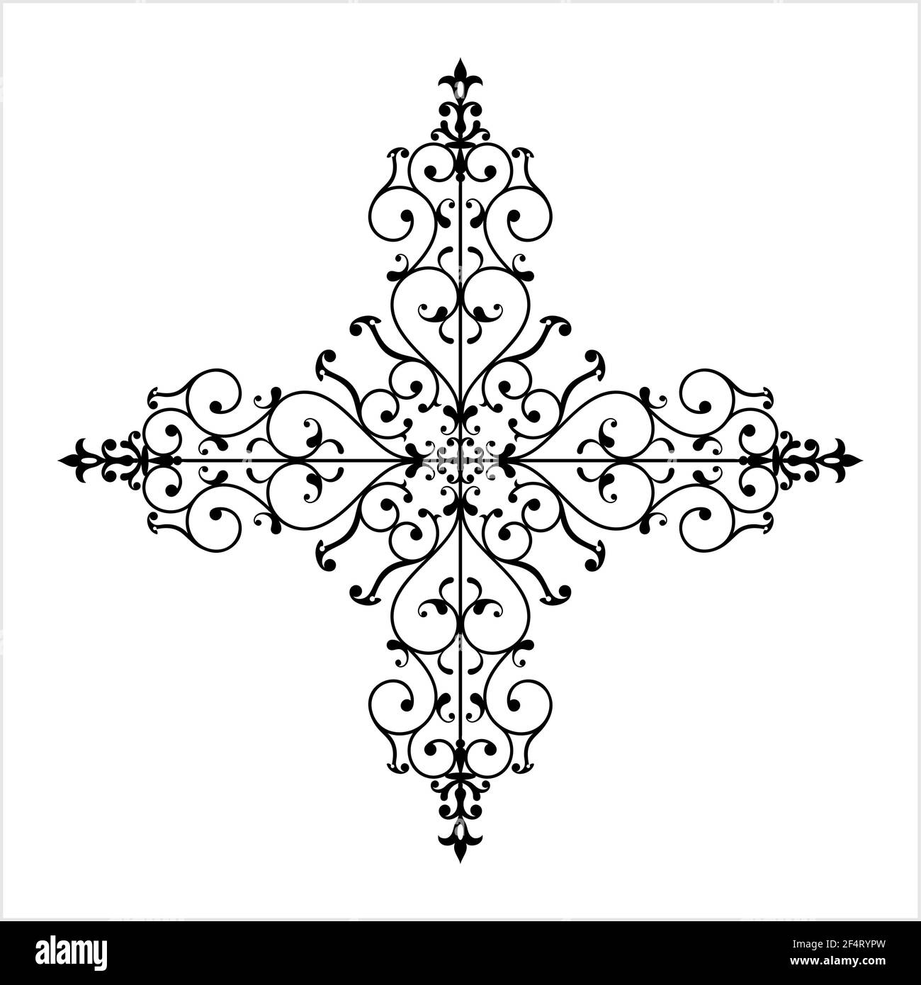 Christian Cross Design Vector Art Illustration Stock Vector Image & Art ...