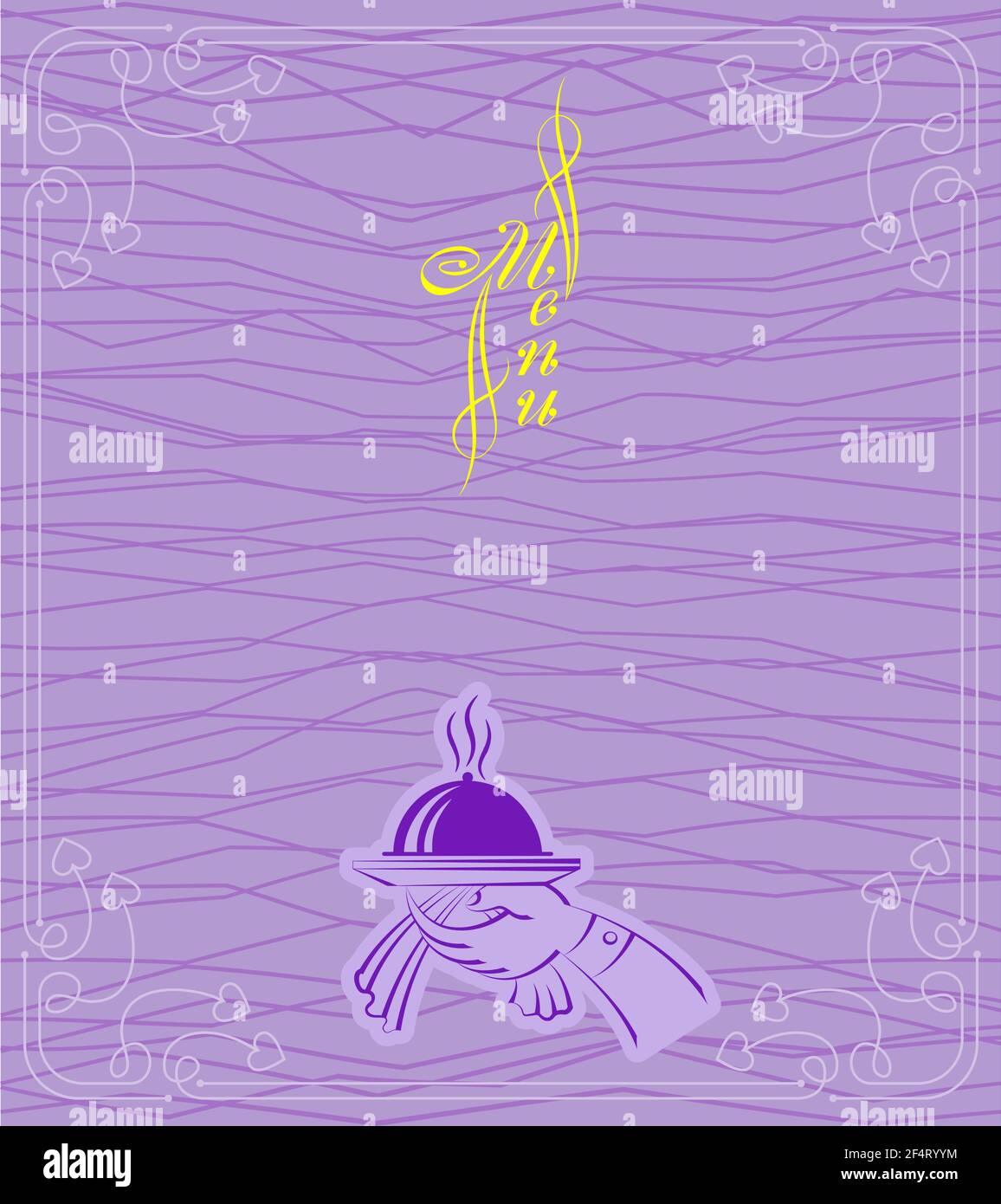 Menu Card Design Template Vector Art Illustration Stock Vector Image ...