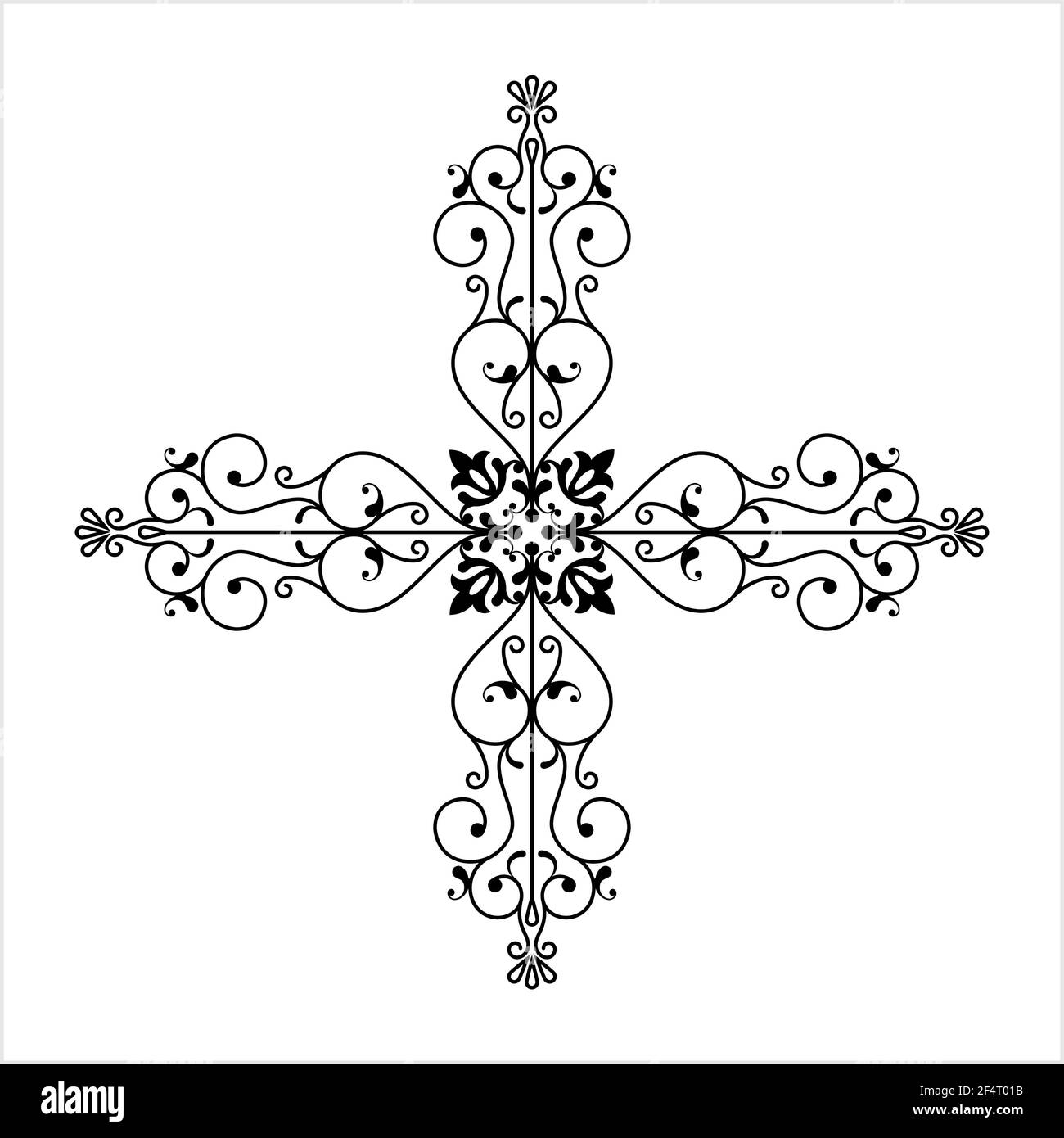 Christian Cross Design Vector Art Illustration Stock Vector Image & Art ...