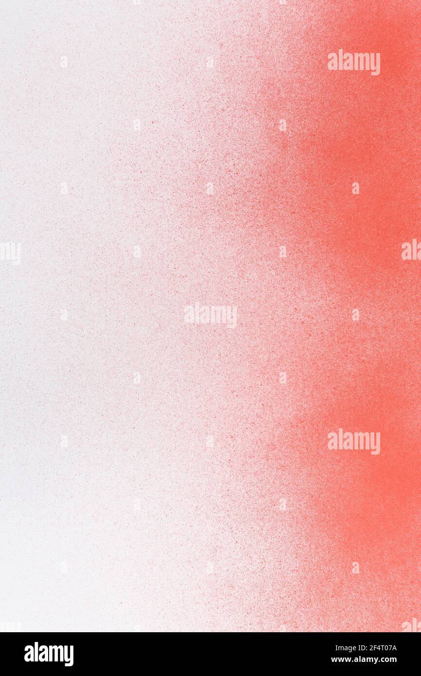 spray paint red on a white paper background Stock Photo - Alamy