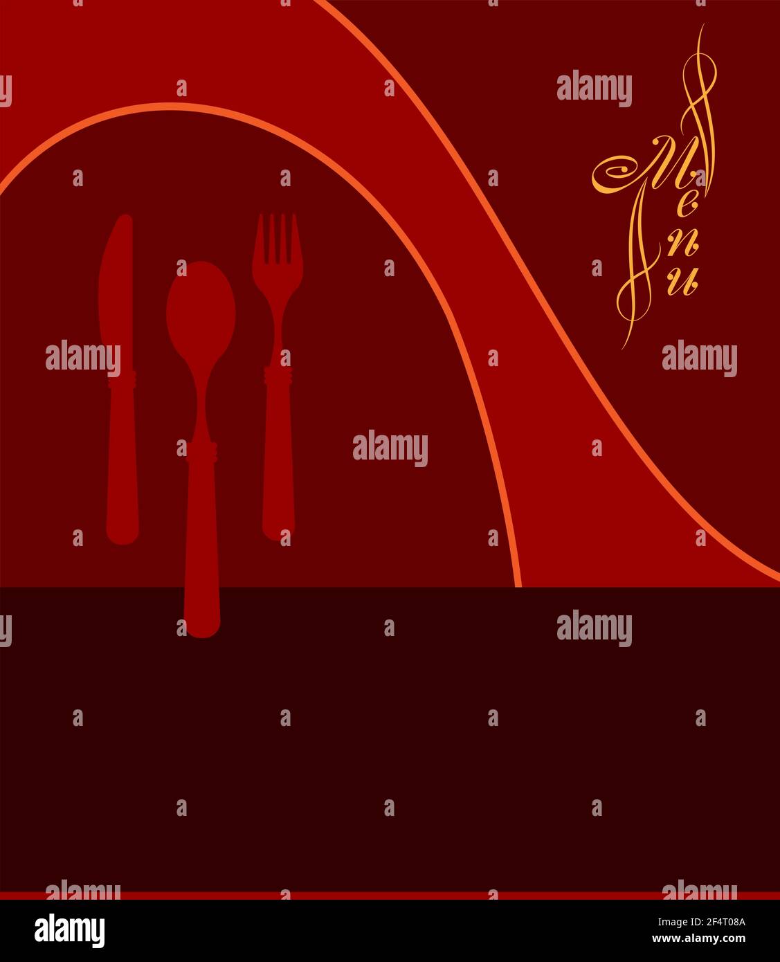 Menu Card Design Template Vector Art Illustration Stock Vector Image ...
