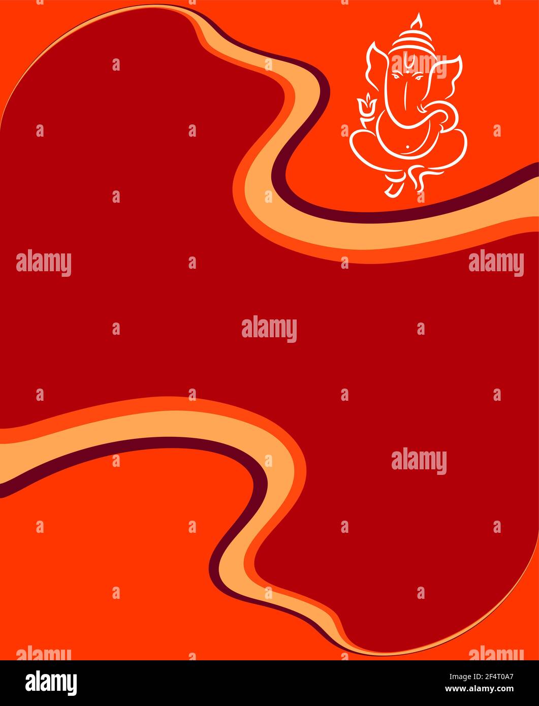 Ganesha The Lord Of Wisdom Design Vector Art Illustration Stock Vector ...