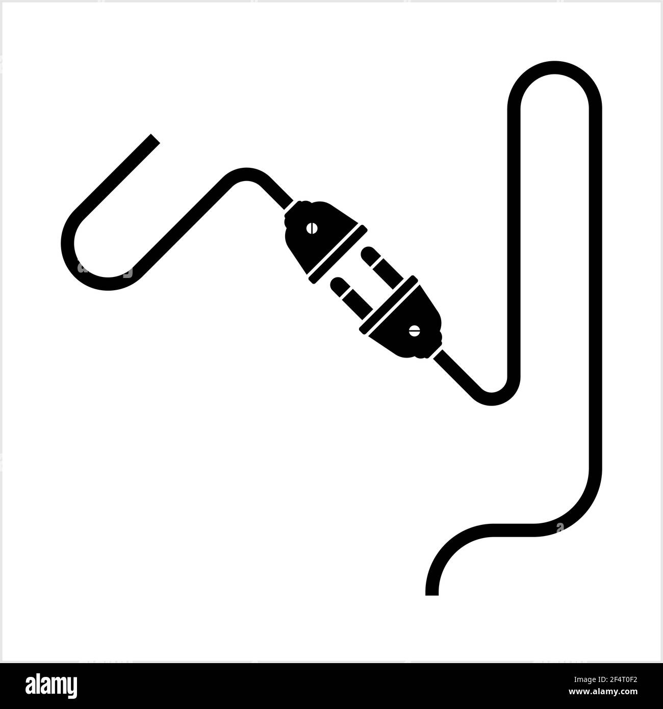 Plug Male Female Connection Icon Design Vector Art Illustration Stock ...