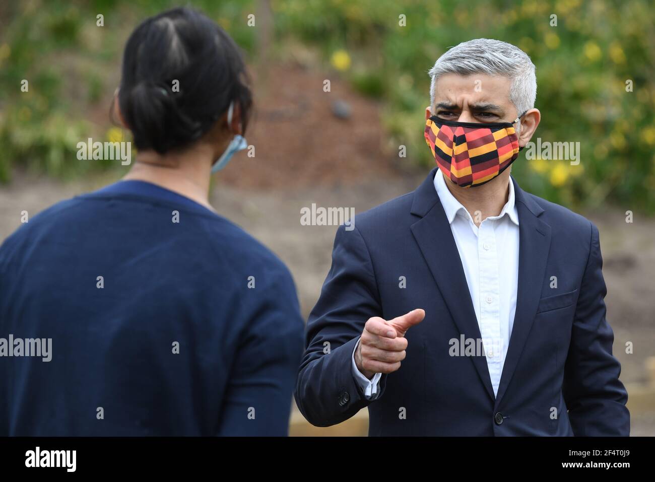 Mayor of London Sadiq Khan speaks to Elizabeth Abraham, Modern Matron ...