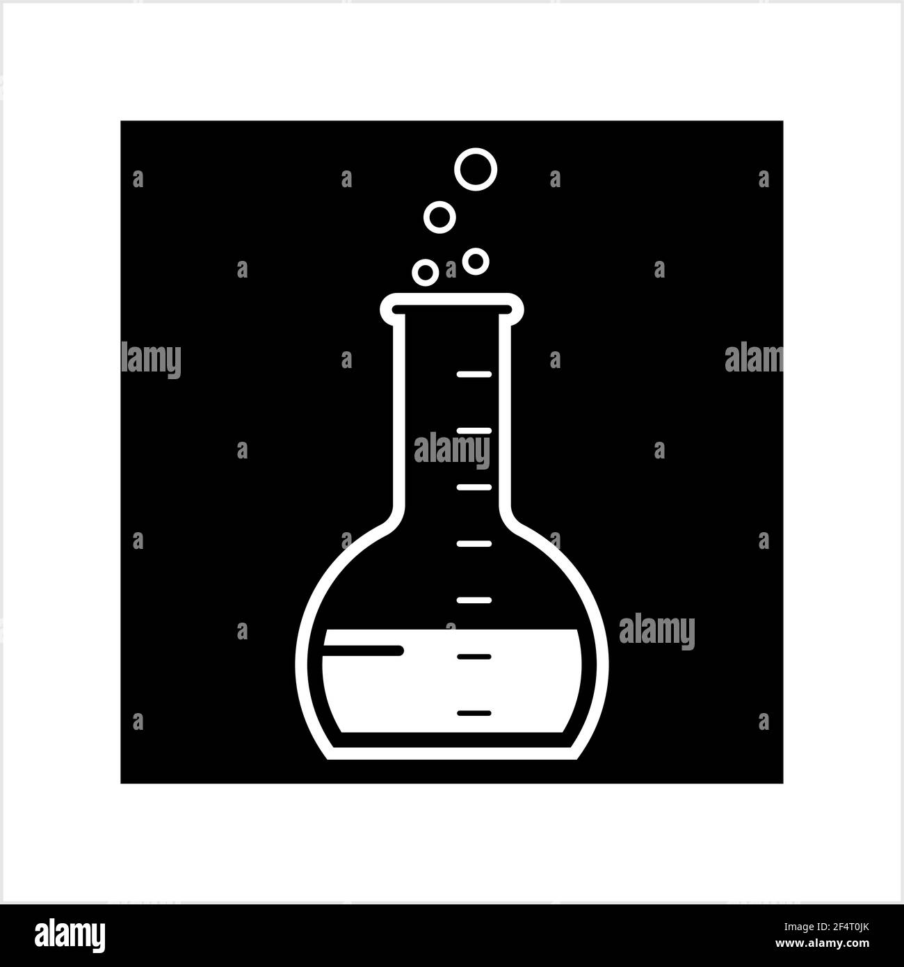 Laboratory Glass Beaker Icon Design Vector Art Illustration Stock ...