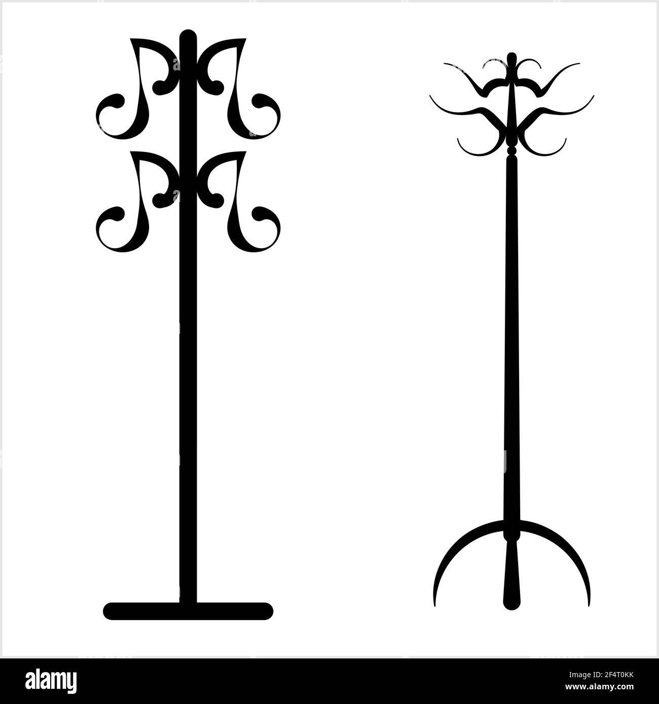Coat Stand Icon Design Vector Art Illustration Stock Vector Image & Art ...