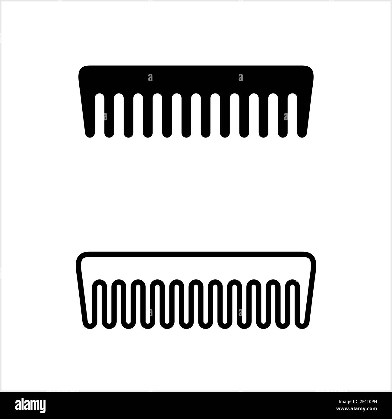 Comb Icon Design Vector Art Illustration Stock Vector Image & Art - Alamy