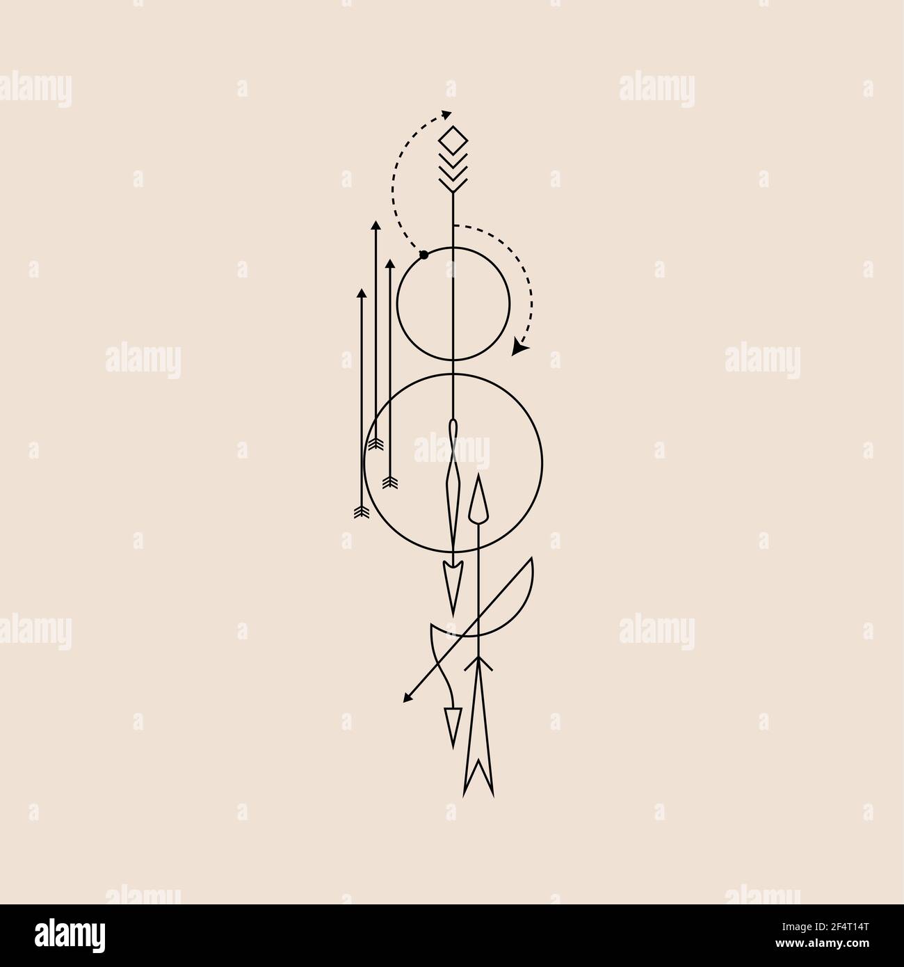 Line Dot Tattoo Design Vector Art Illustration Stock Vector Image & Art ...