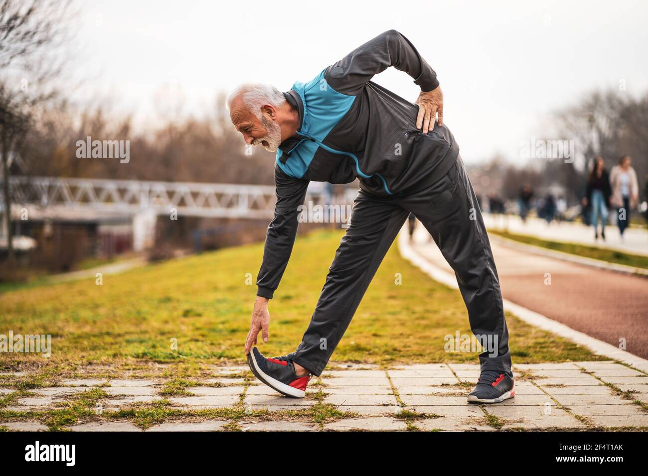 Active senior man is exercising. Healthy retirement lifestyle Stock ...