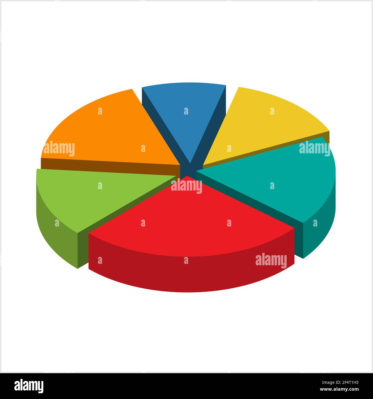 Pie Chart 3d Icon Design Vector Art Illustration Stock Vector Image & Art - Alamy