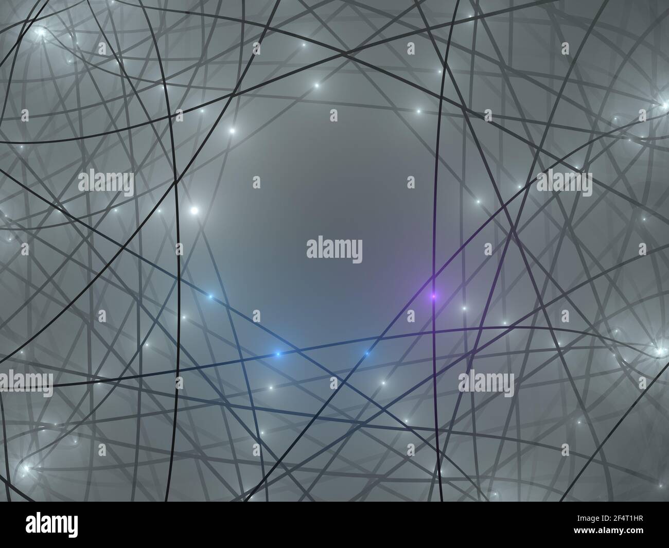 Abstract intricate spiral ornament with sparkling shapes. Fantasy ...