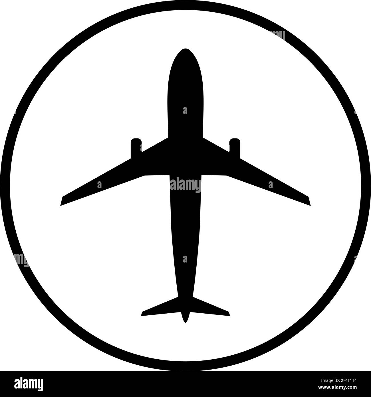 Airplane line art illustration Black and White Stock Photos & Images ...
