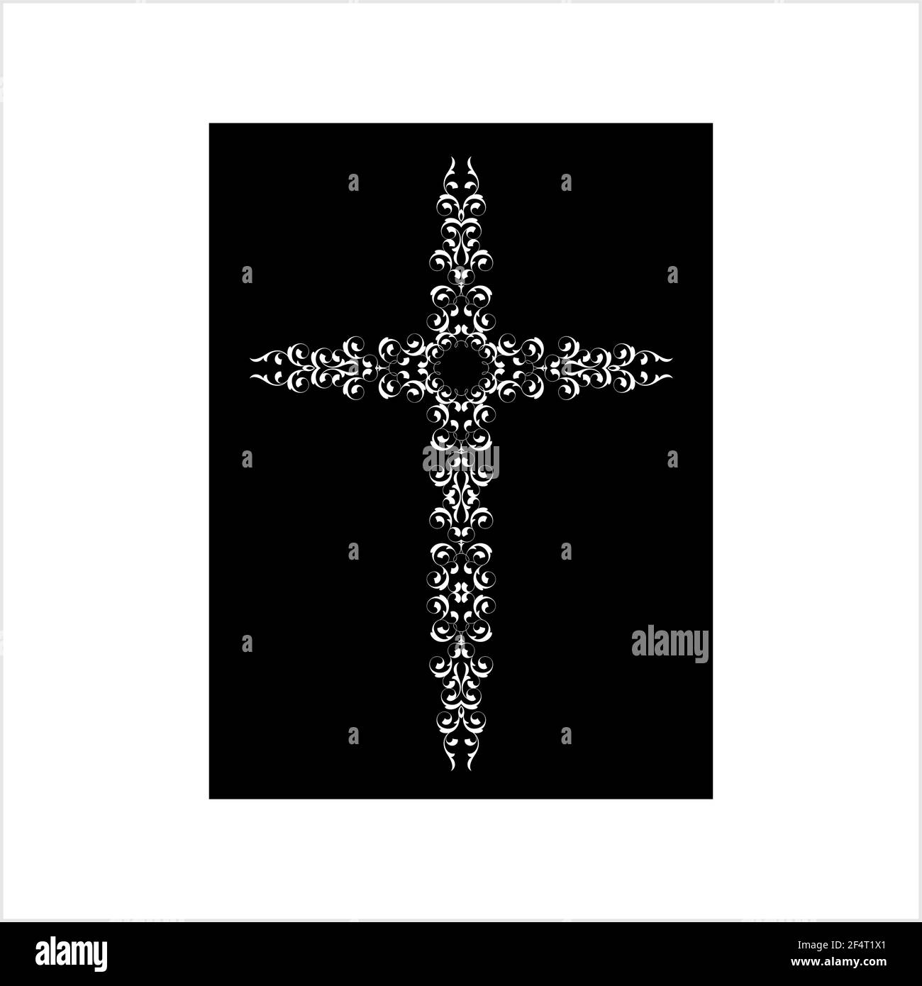 Christian Cross Design Vector Art Illustration Stock Vector Image & Art ...