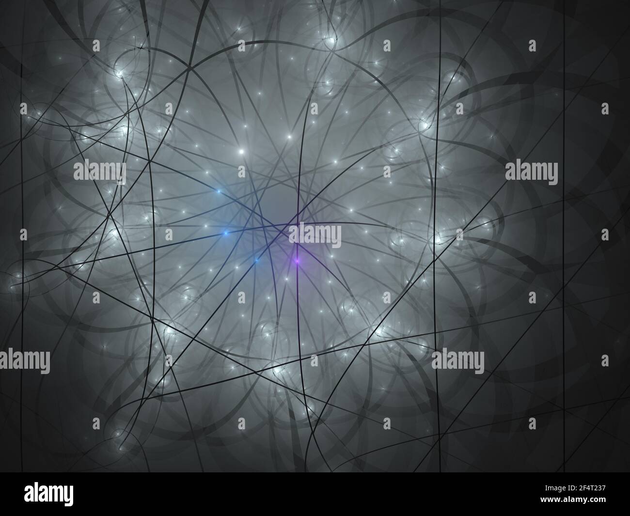 Abstract intricate spiral ornament with sparkling shapes. Fantasy ...