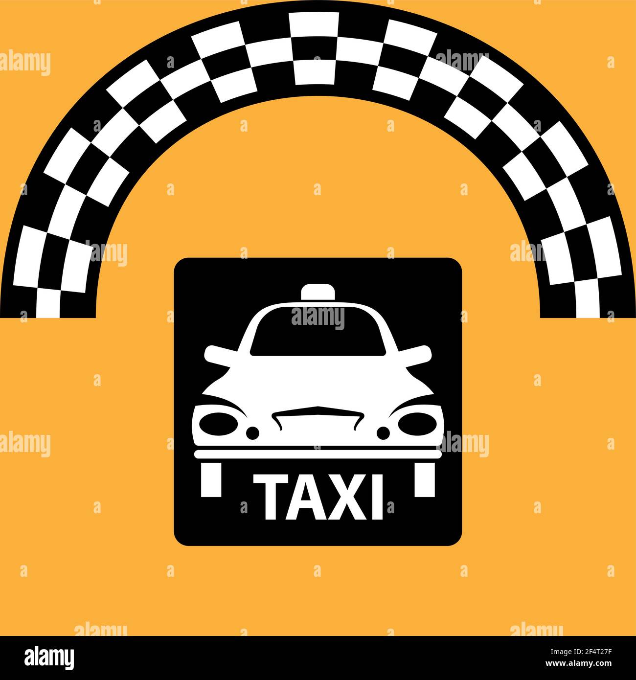 Taxi Icon Symbol Vector Illustration Stock Vector Image & Art - Alamy