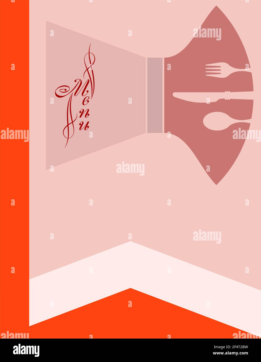 Menu Card Design Template Vector Art Illustration Stock Vector Image ...