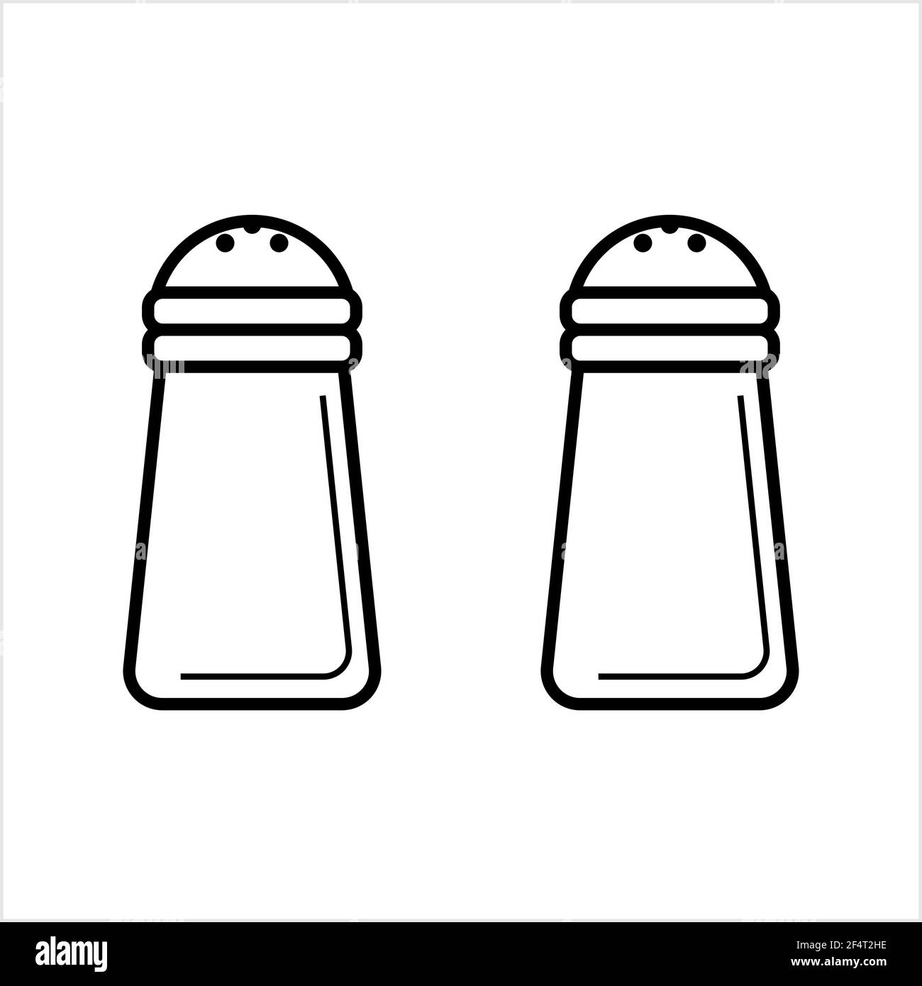 Salt Pepper Shaker Icon Vector Art Illustration Stock Vector Image ...