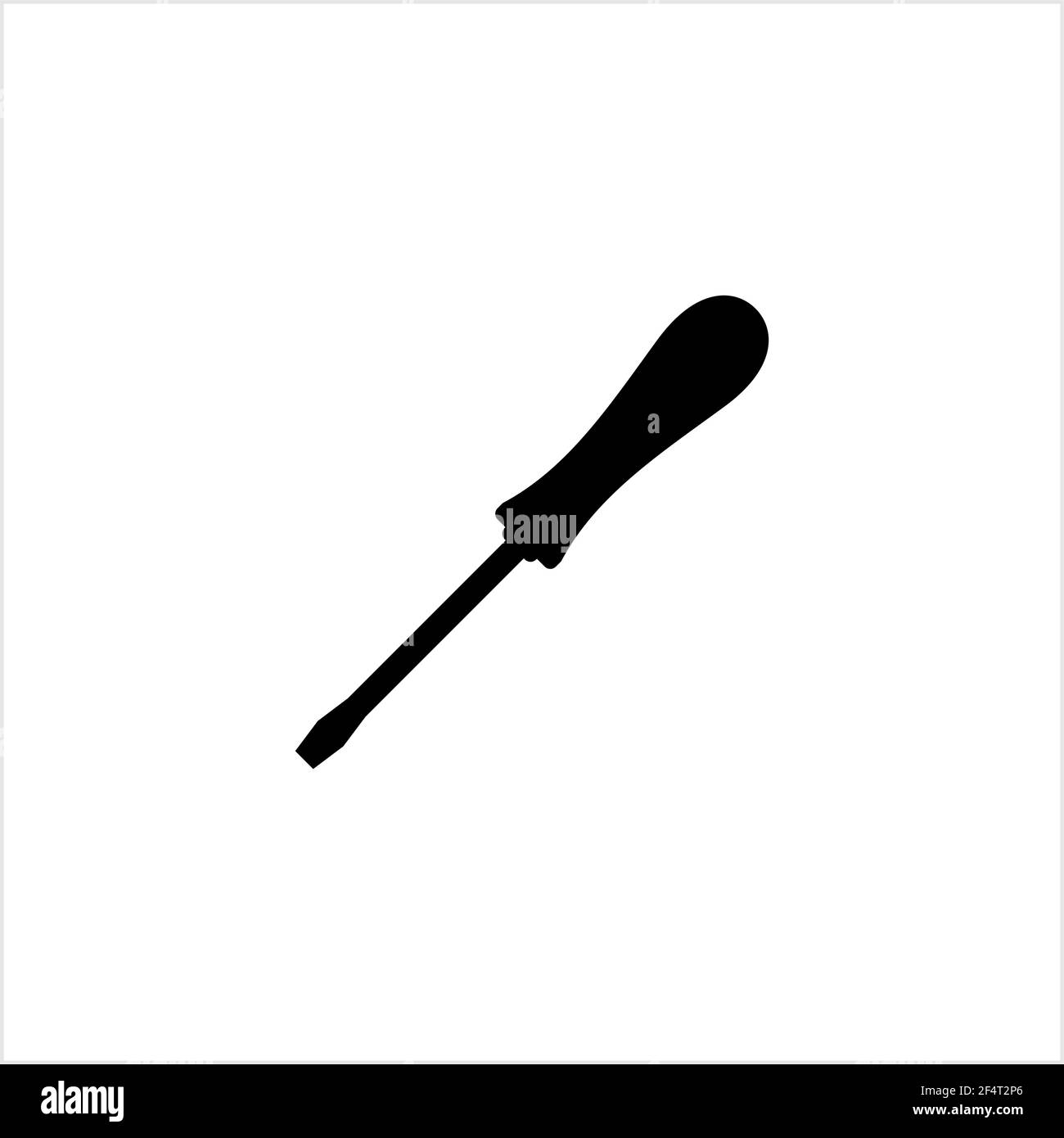 Screw Driver Icon, Screwdriver Icon Vector Art Illustration Stock ...