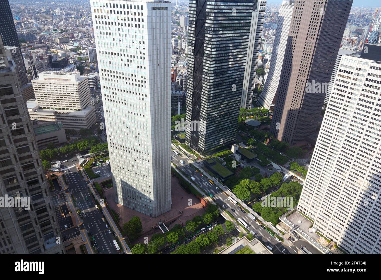 Shinjuku skyline. Tokyo city, Japan. Office buildings Stock Photo - Alamy