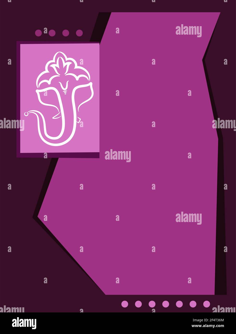 Ganesha The Lord Of Wisdom Design Vector Art Illustration Stock Vector ...