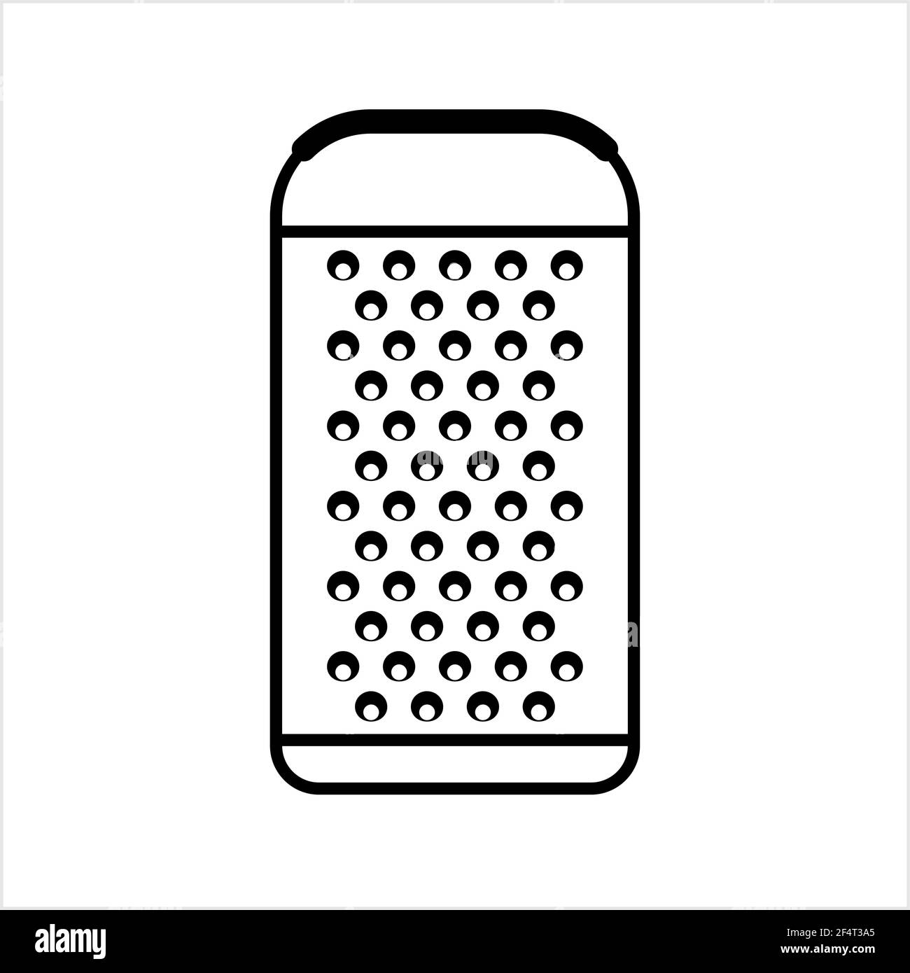 Grater Icon, Kitchen Accessory Grater Vector Art Illustration Stock ...