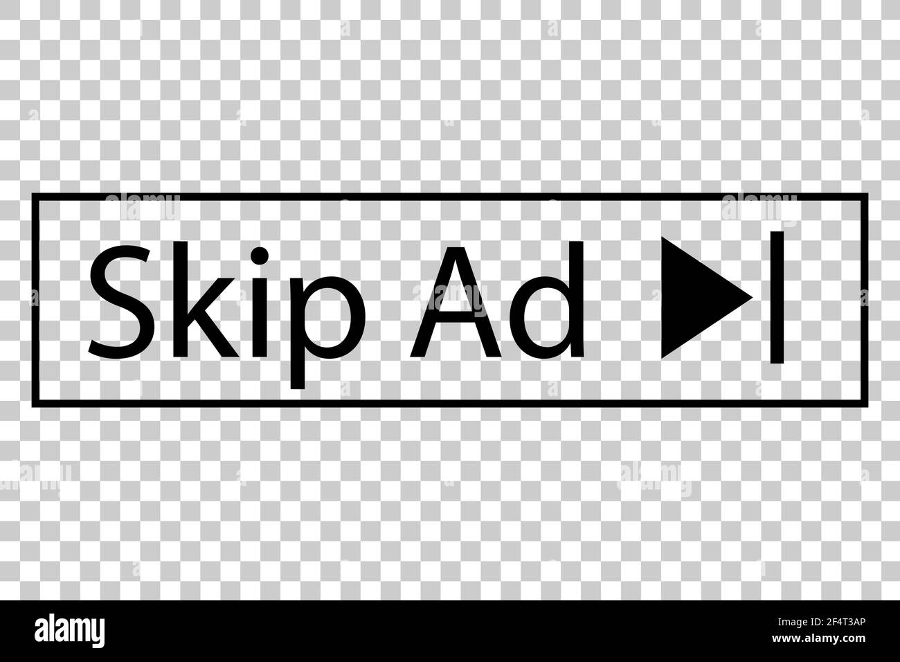 Vector Button, Skip Ad, At Transparent Effect Background Stock Vector Image & Art - Alamy