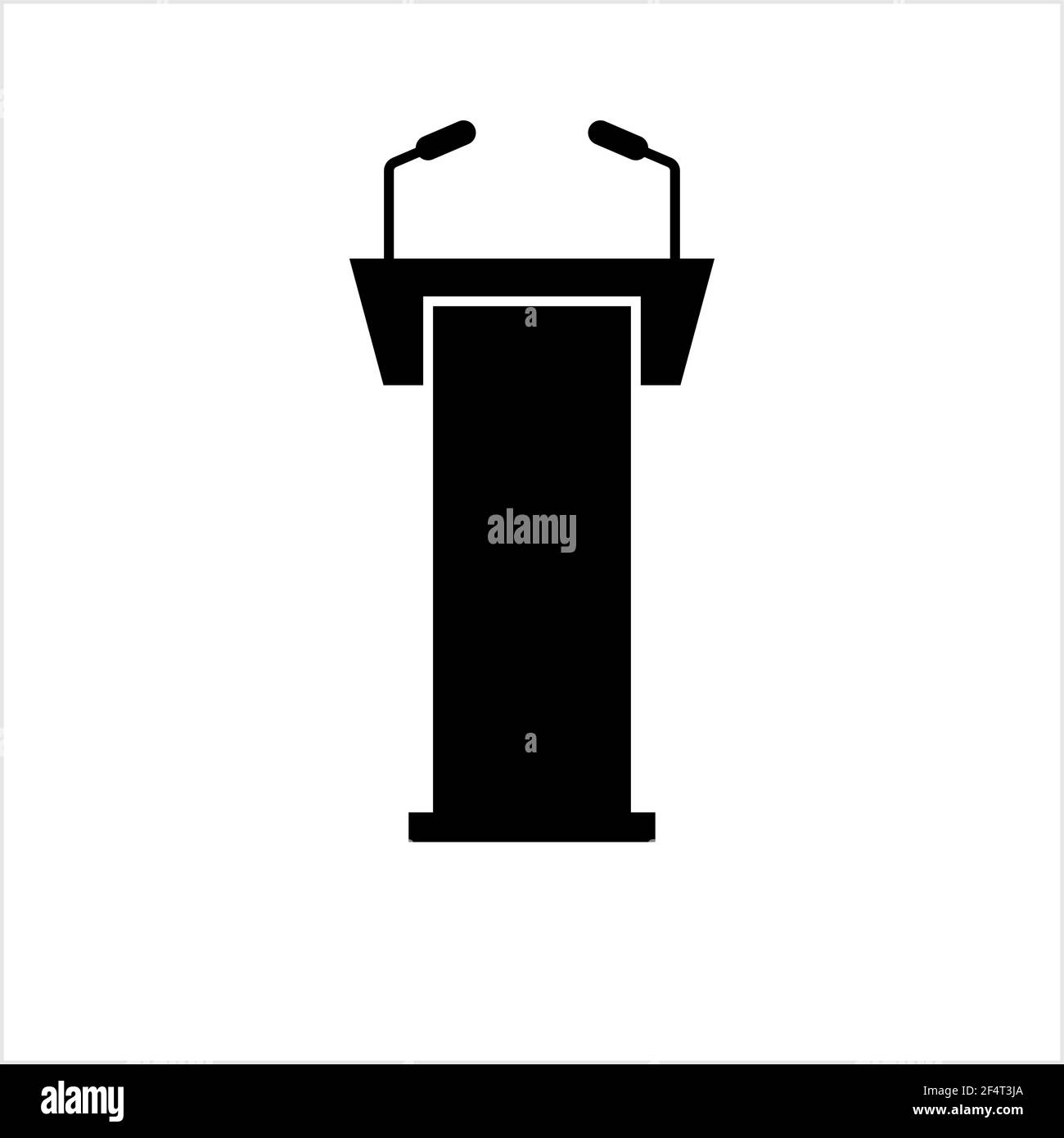 Podium Icon, Dias Icon, Tribune Icon Vector Art Illustration Stock ...