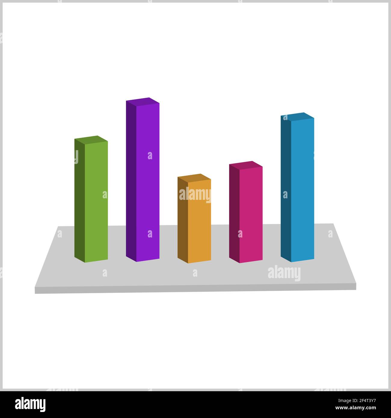 Bar Graph 3D Vector Illustration Stock Vector Image & Art - Alamy