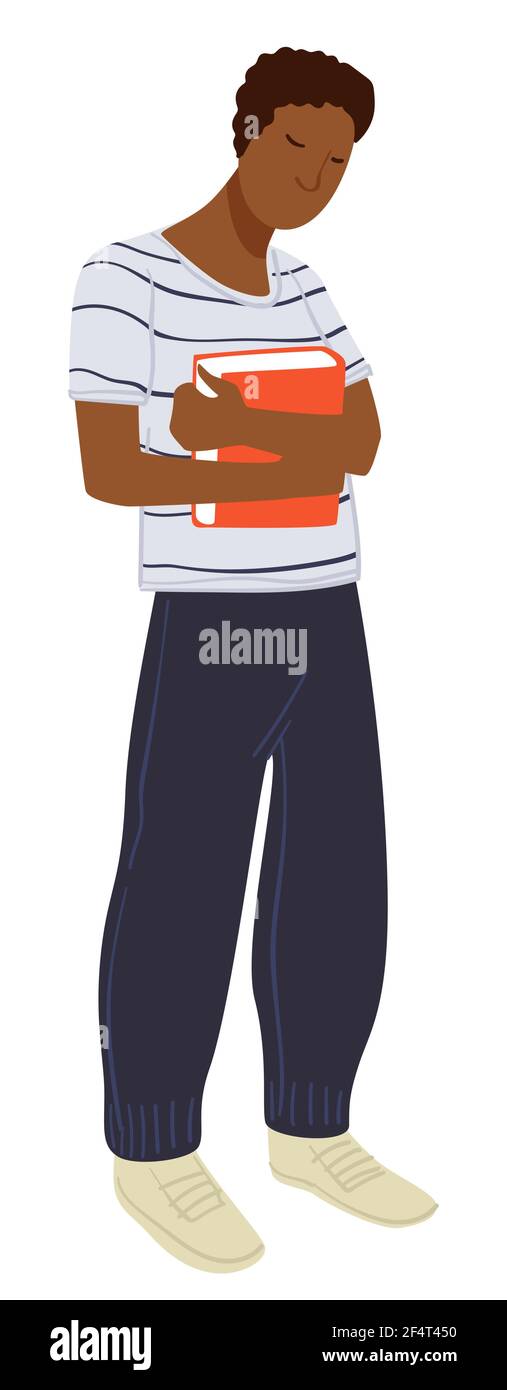 Textbook book character color Stock Vector Images - Alamy