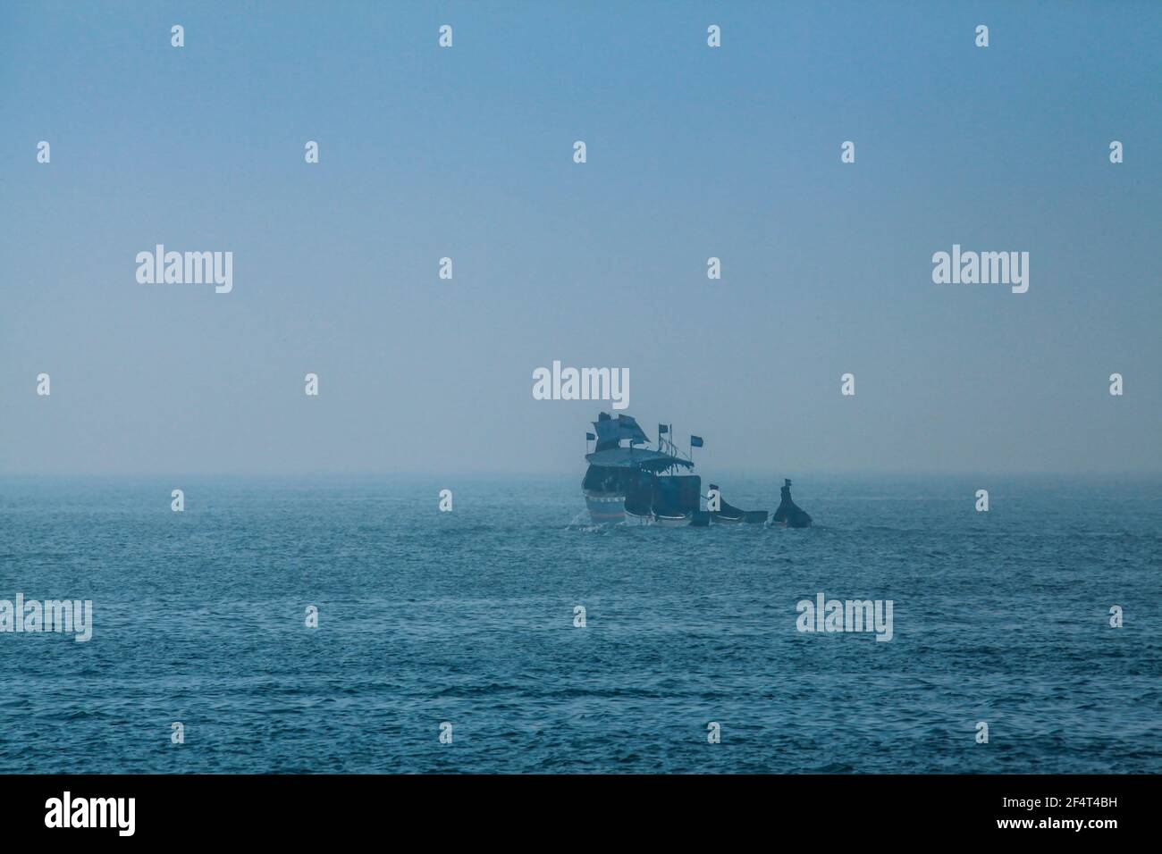 chaliyam fishing harbour Stock Photo - Alamy