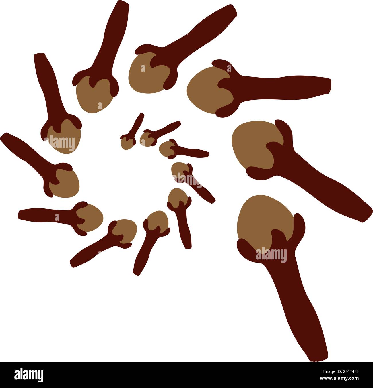 Clove Icon, Aromatic Flower Buds used as Spices. Vector Illustration ...