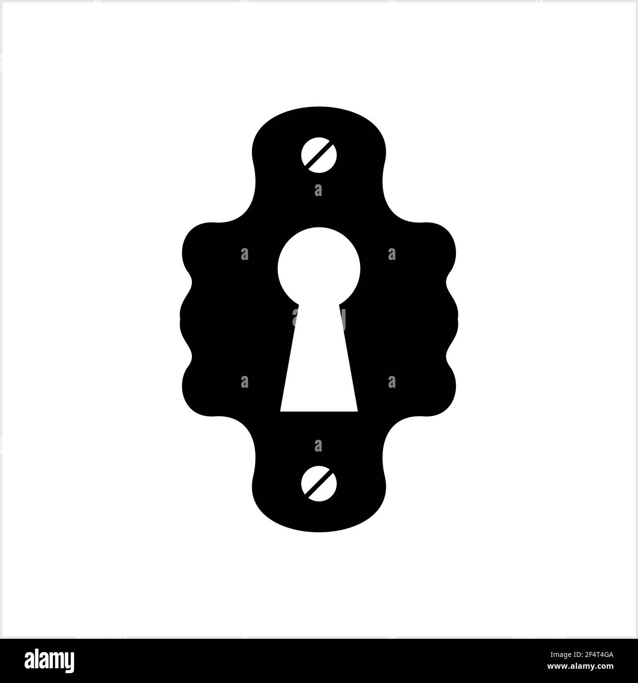 Keyhole Icon Design Vector Art Illustration Stock Vector Image & Art ...
