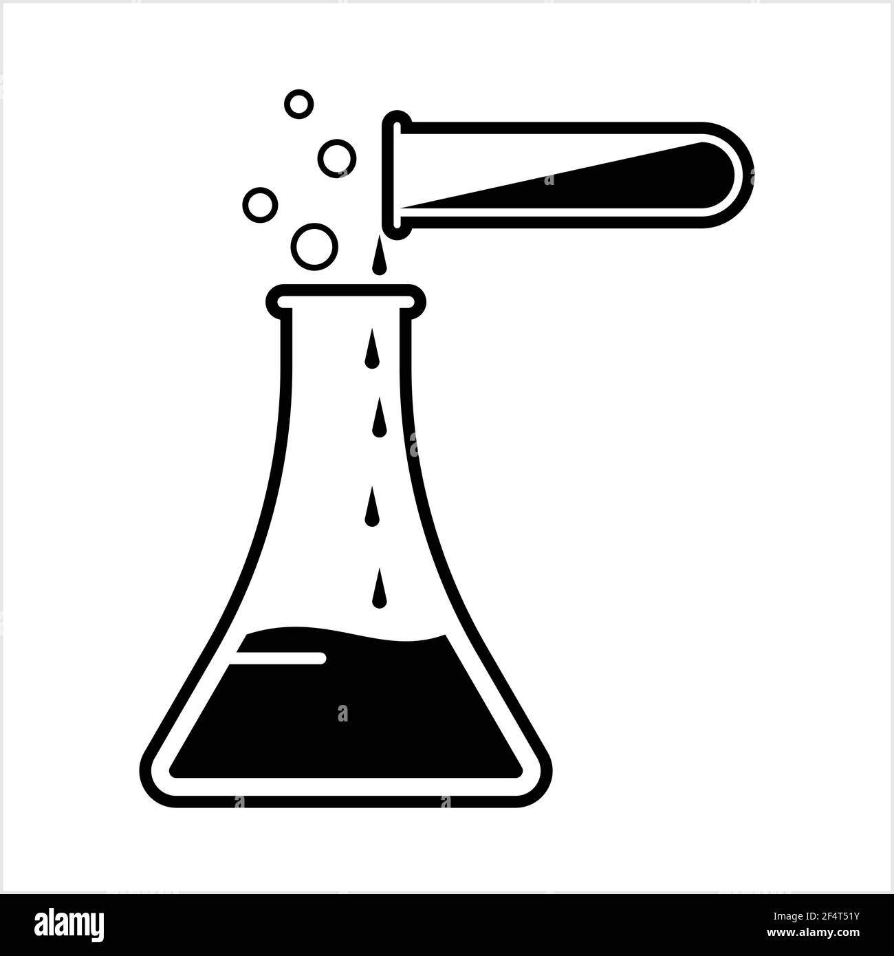 Laboratory Glass Beaker And Test Tube Icon Design Vector Art ...