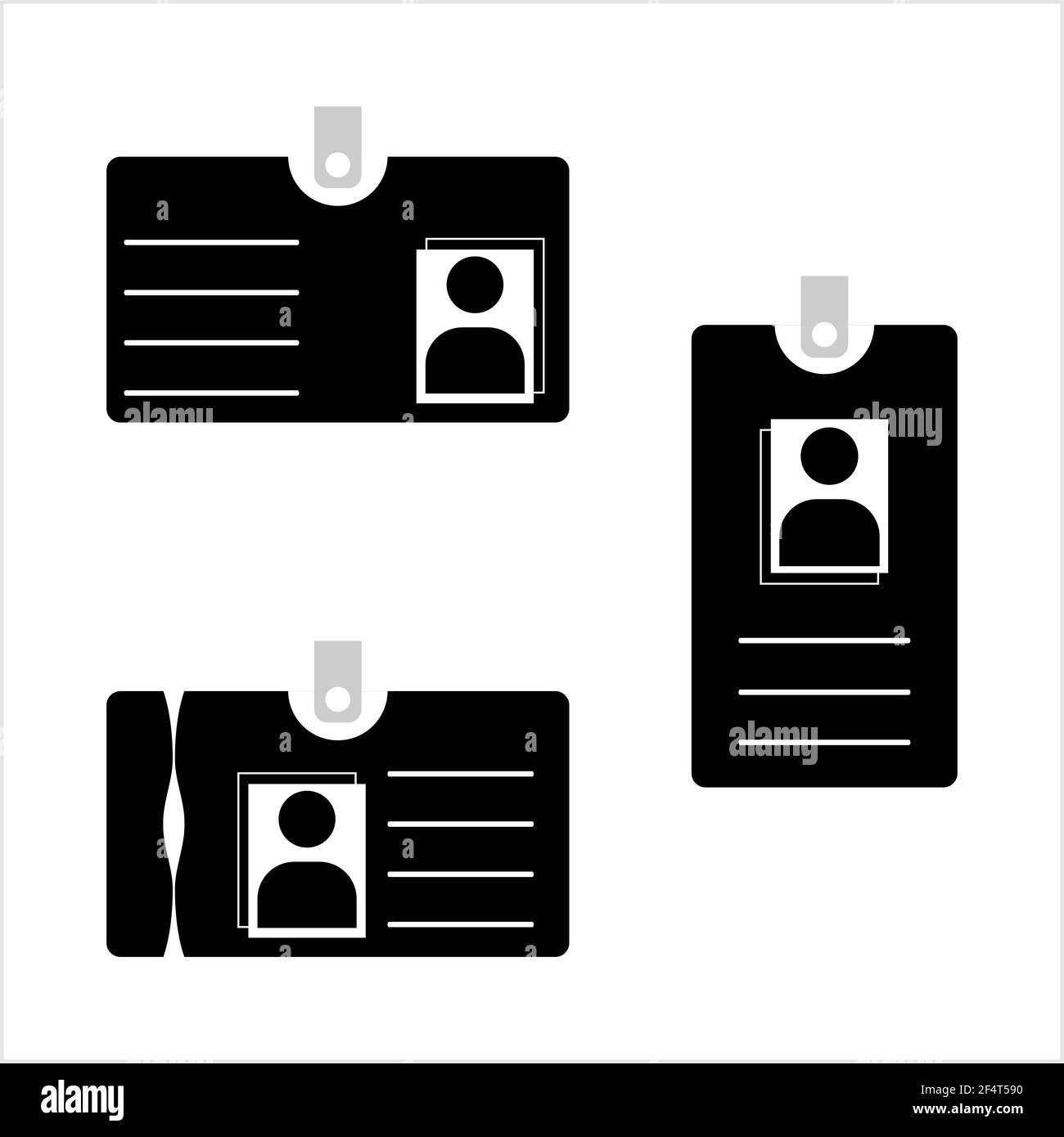 Photo Id Card, Identity Card Design Vector Art Illustration Stock ...