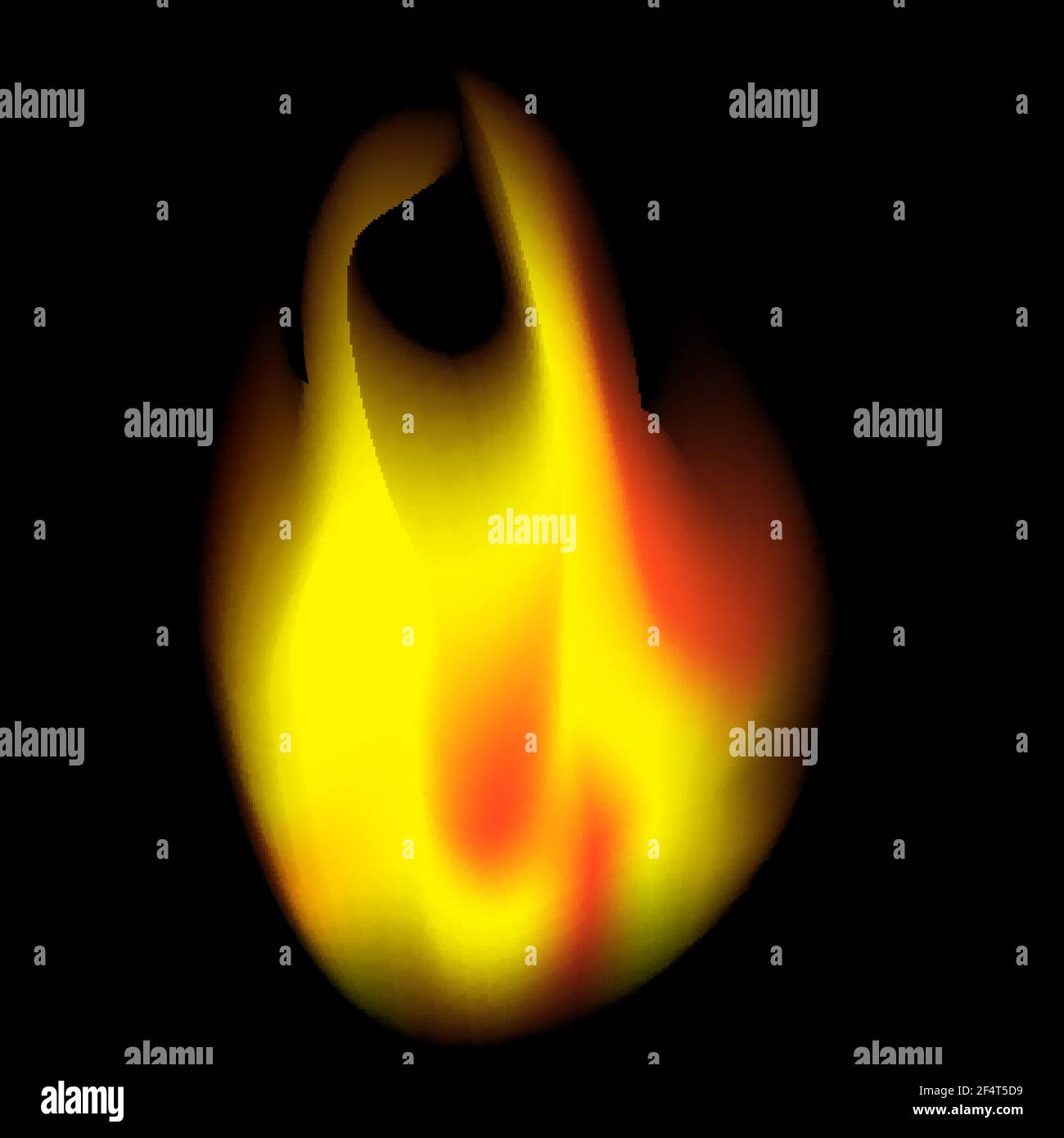 Realistic Fire, at Black background Stock Vector Image & Art - Alamy