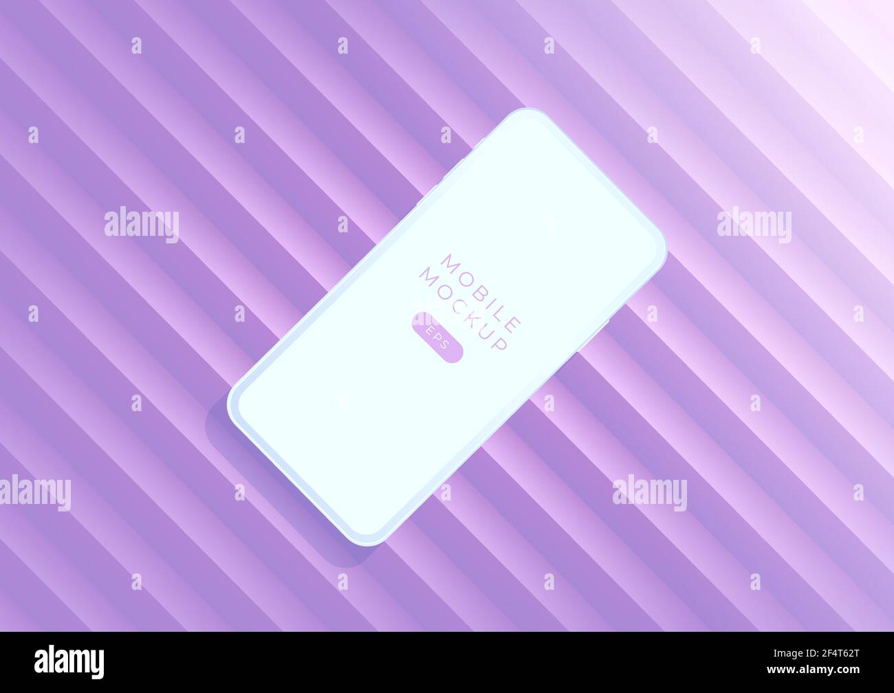 Minimalist mockup smartphones for presentation, application display ...
