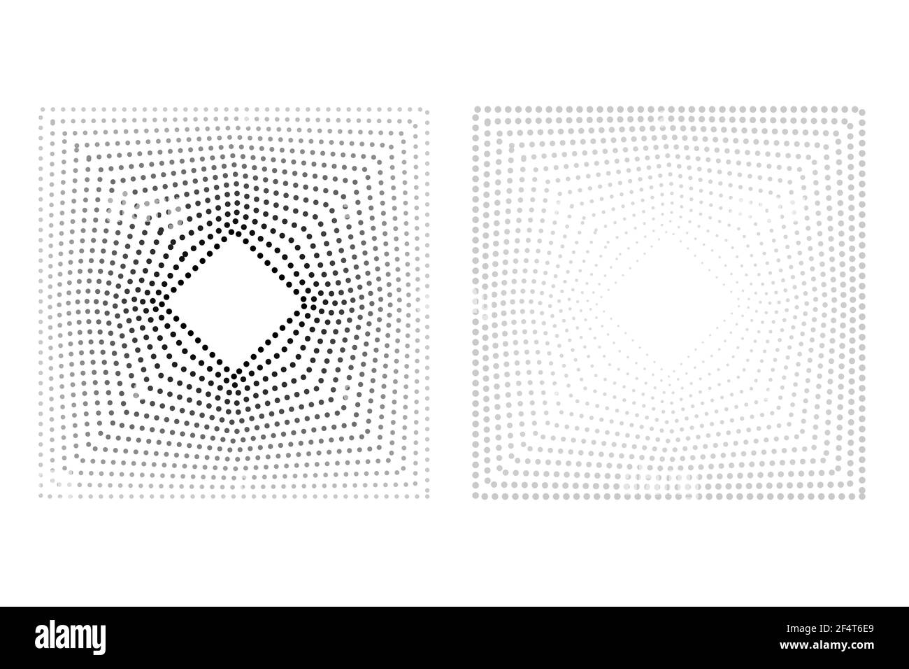 Halftone design on black Cut Out Stock Images & Pictures - Alamy