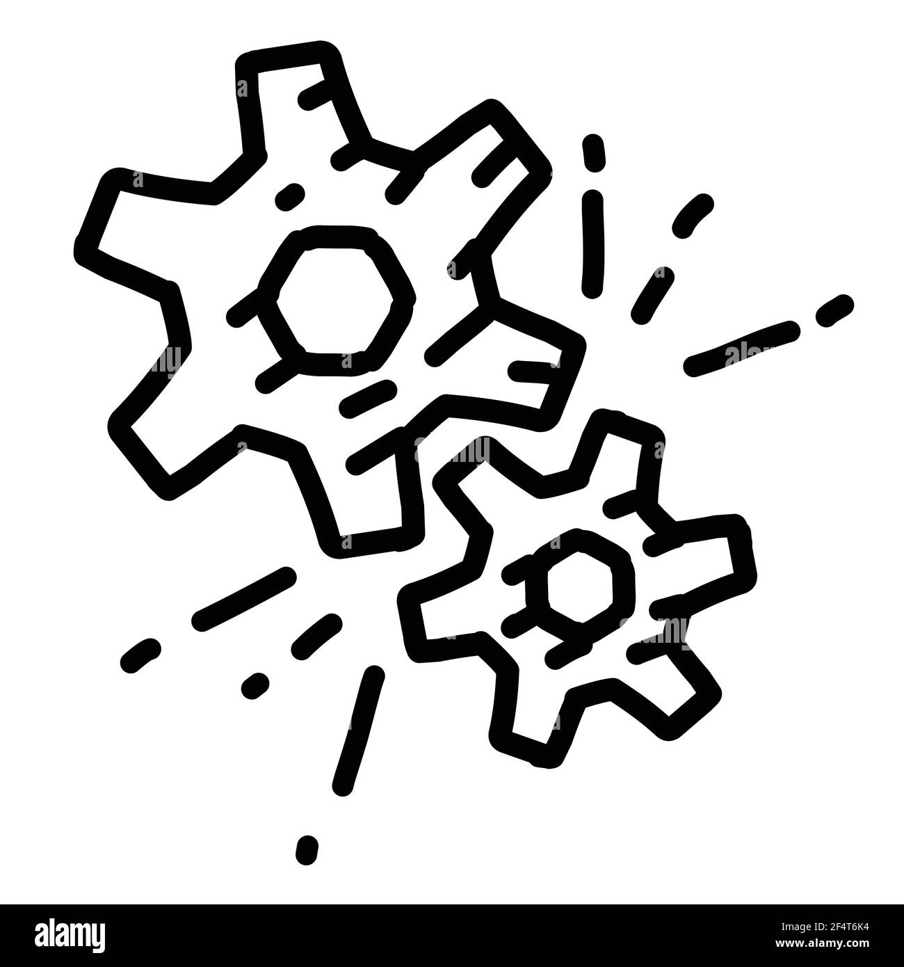 Business control hand drawn icon design, outline black, doodle icon ...