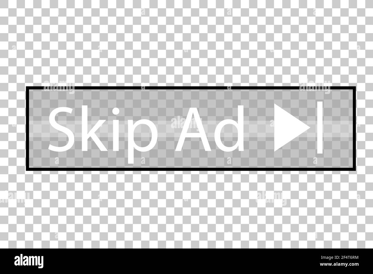 Vector Button, Skip Ad, At Transparent Effect Background Stock Vector ...