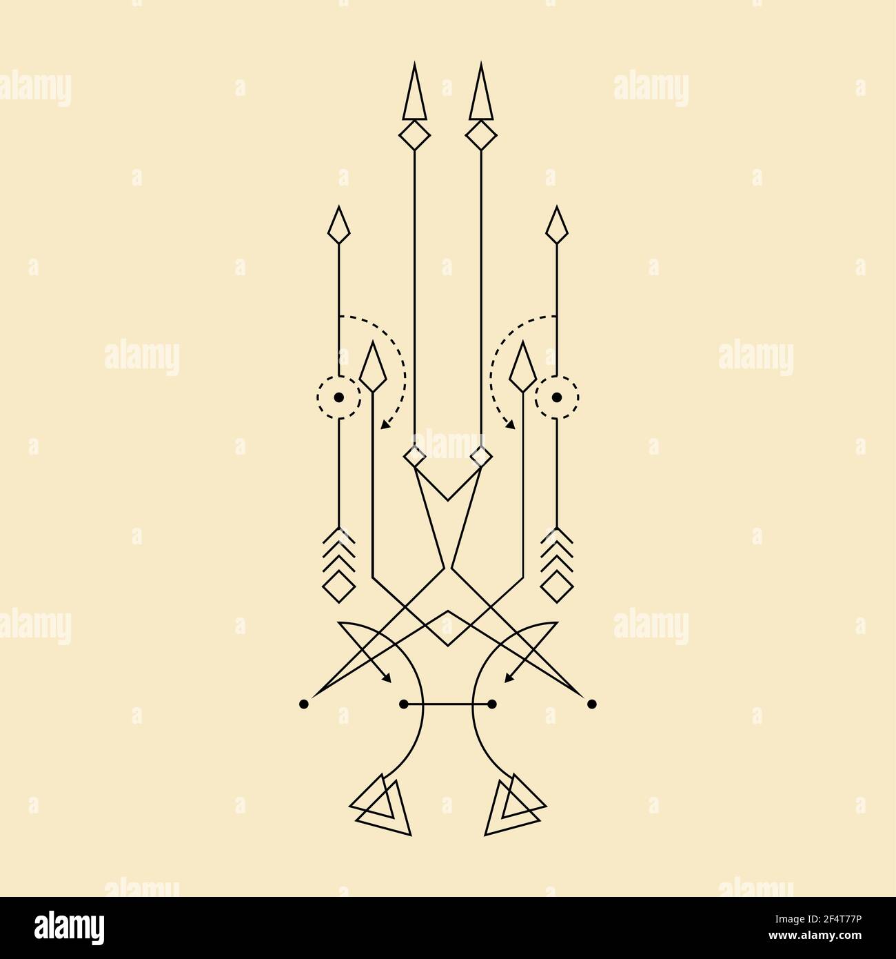 Line Dot Tattoo Design Vector Art Illustration Stock Vector Image & Art ...
