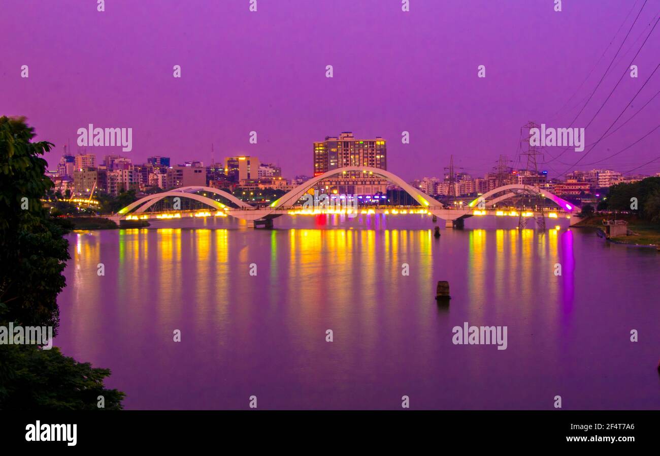 Hatirjheel is a lakefront in Dhaka, Bangladesh Stock Photo - Alamy