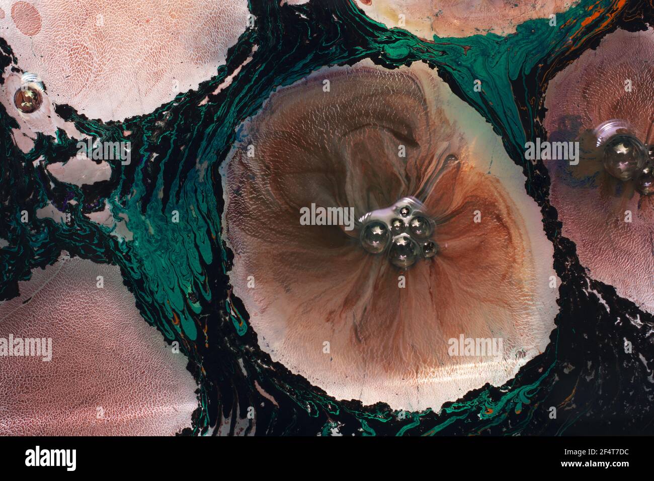 Beautiful oily painting with mixed colors - perfect for background or ...