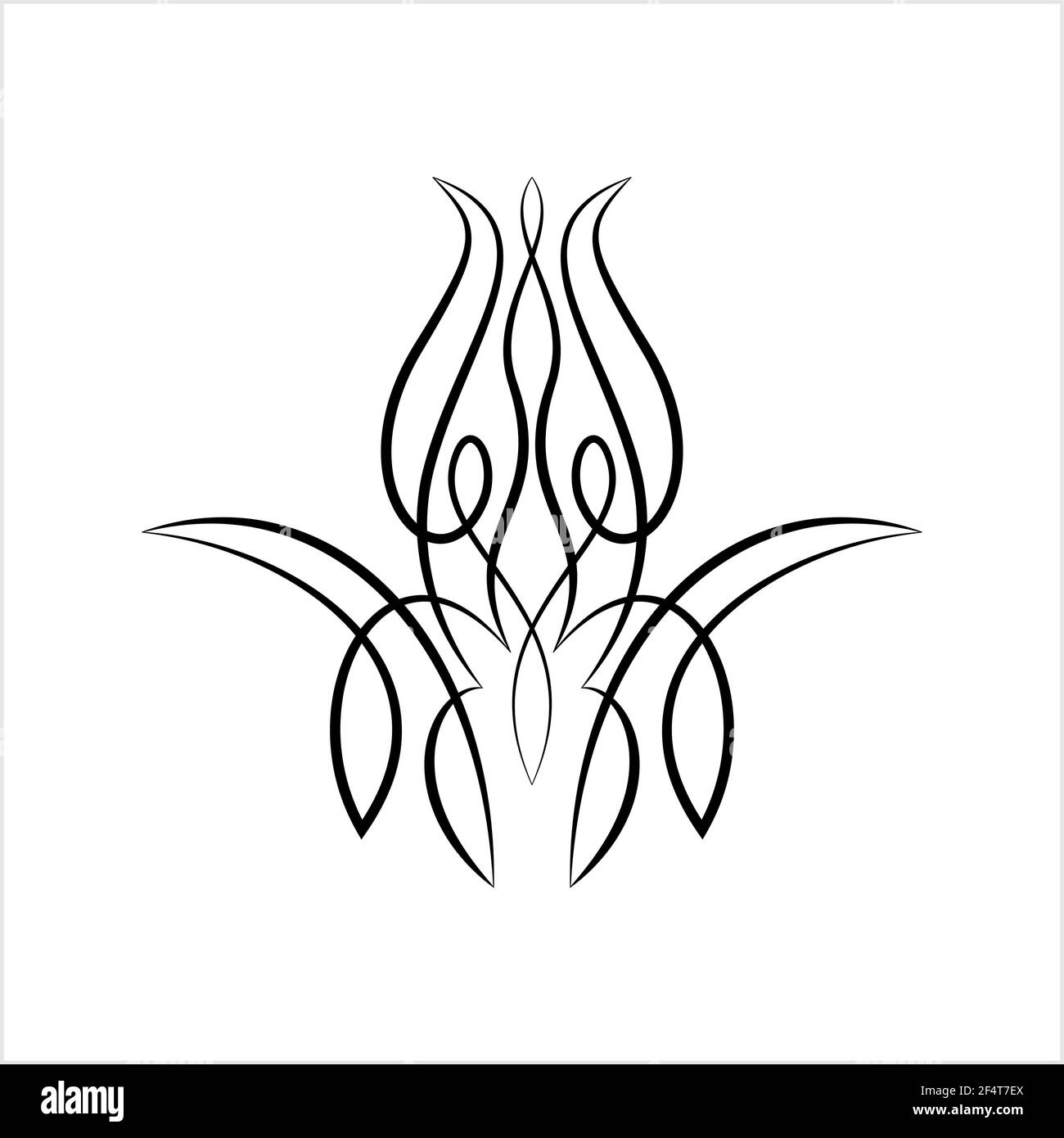 Pinstripe Design Vinyl Ready Vector Illustration Stock Vector Image ...